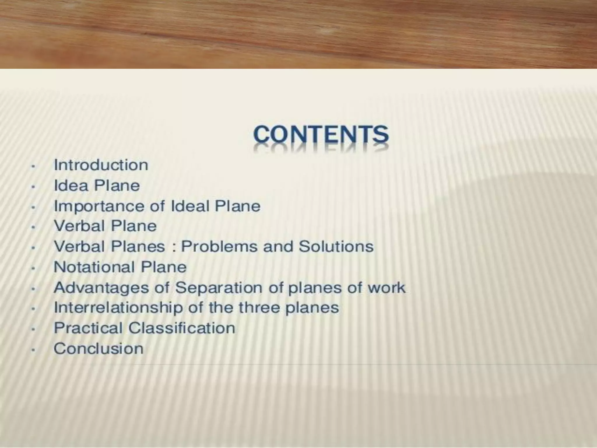 Three planes of work, basic conepts and terminology | PDF