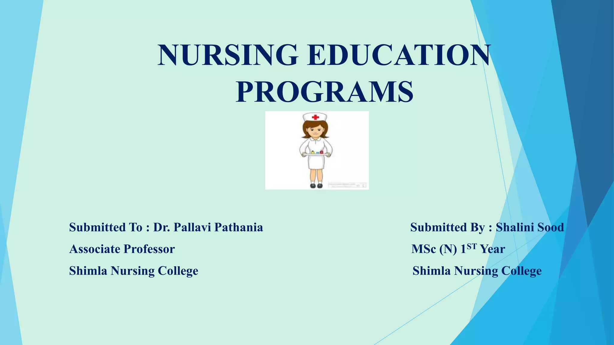 Nursing education program | PPTX