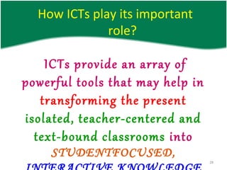 Shalini Pandey seminar 2013 (Role of ICT in Rural Development) | PPT