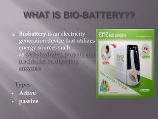biobattery | PPT