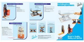 Shalin Material Handling Private Limited, Pune, Lifting Tripod | PDF