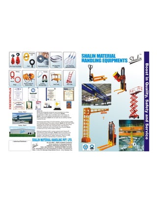 Shalin Material Handling Private Limited, Pune, Lifting Tripod | PDF