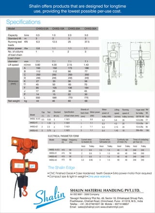 Shalin Material Handling Private Limited, Pune, Lifting Tripod | PDF