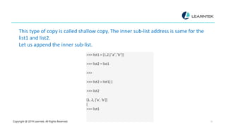 Shallow copy and deep copy | PPTX