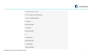 Shallow copy and deep copy | PPTX