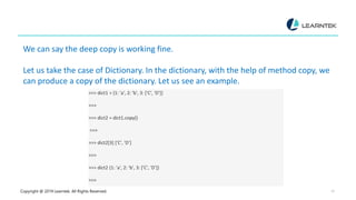 Shallow copy and deep copy | PPTX