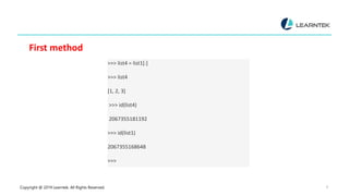 Shallow copy and deep copy | PPTX