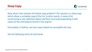 Shallow copy and deep copy | PDF | Programming Languages | Computing