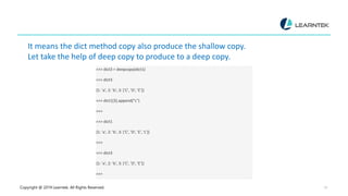 Shallow copy and deep copy | PDF | Programming Languages | Computing