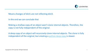 Shallow copy and deep copy | PDF | Programming Languages | Computing