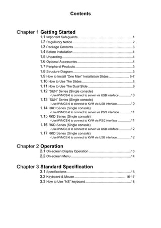 KVMSwitchTech's Manual- How to Use and Install 2U 19" Dual Slide Rackmount Monitor with ...