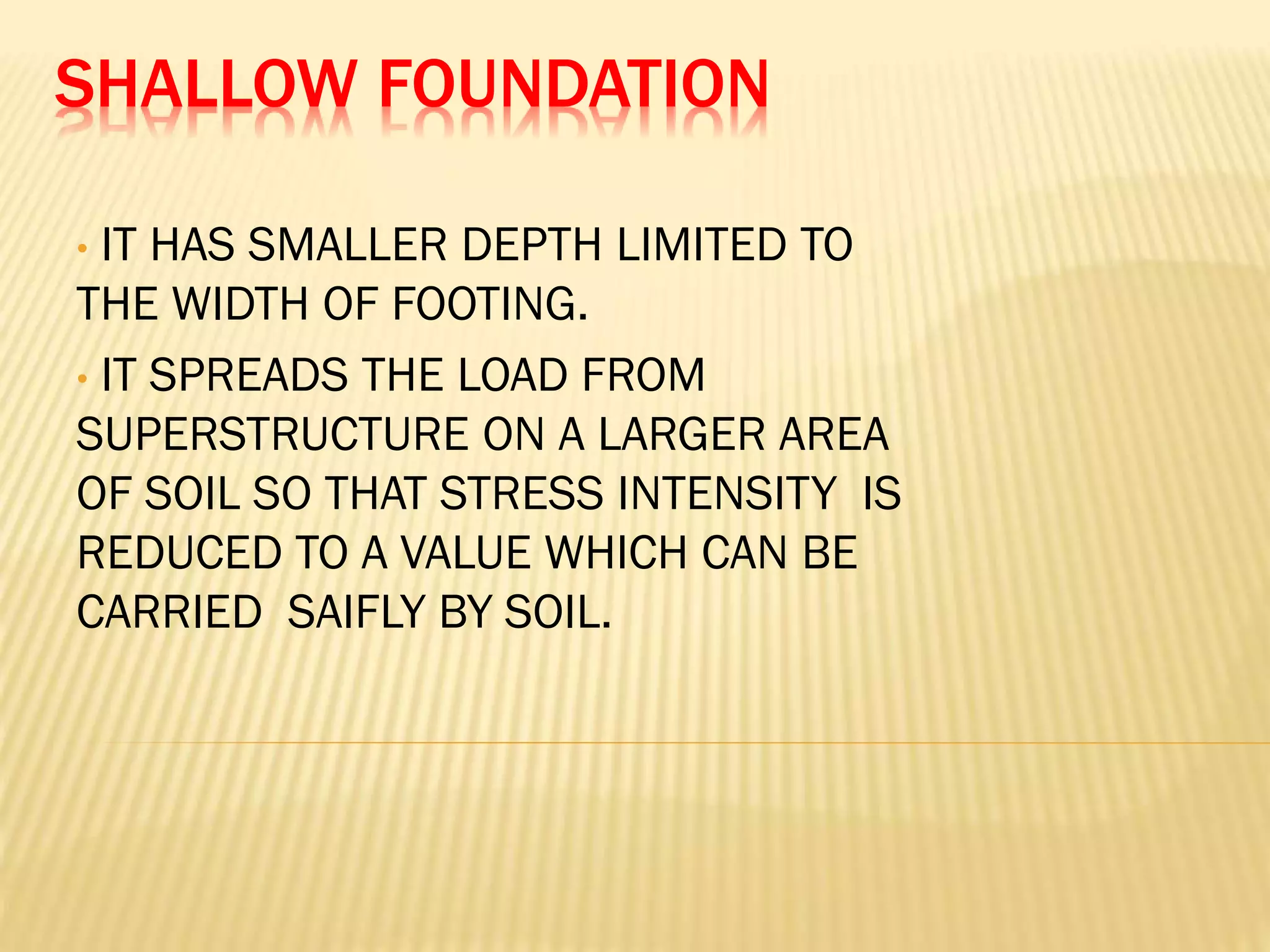 Shallow foundation | PPTX