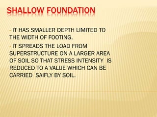 Shallow foundation | PPTX