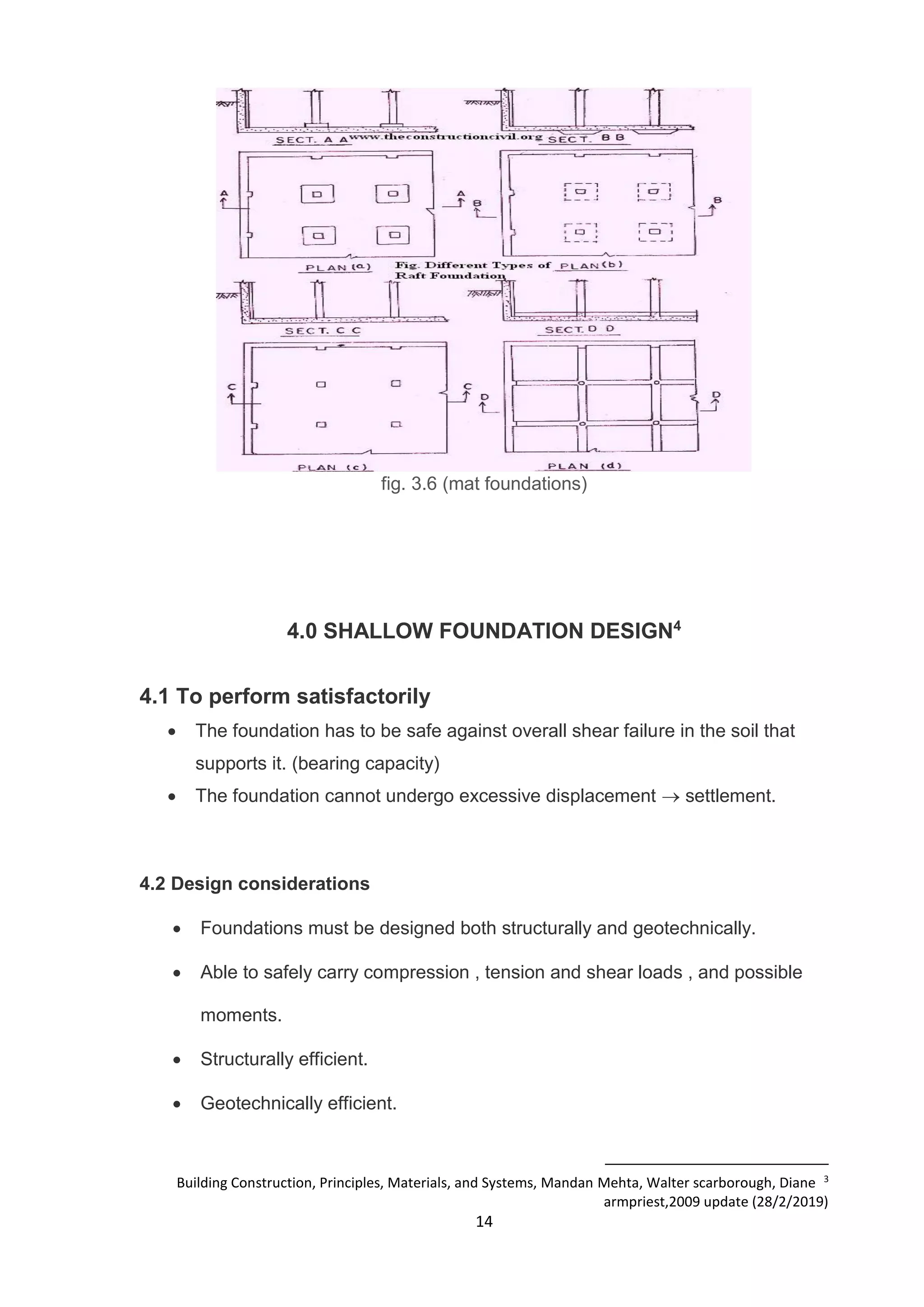 Shallow foundation full information | PDF