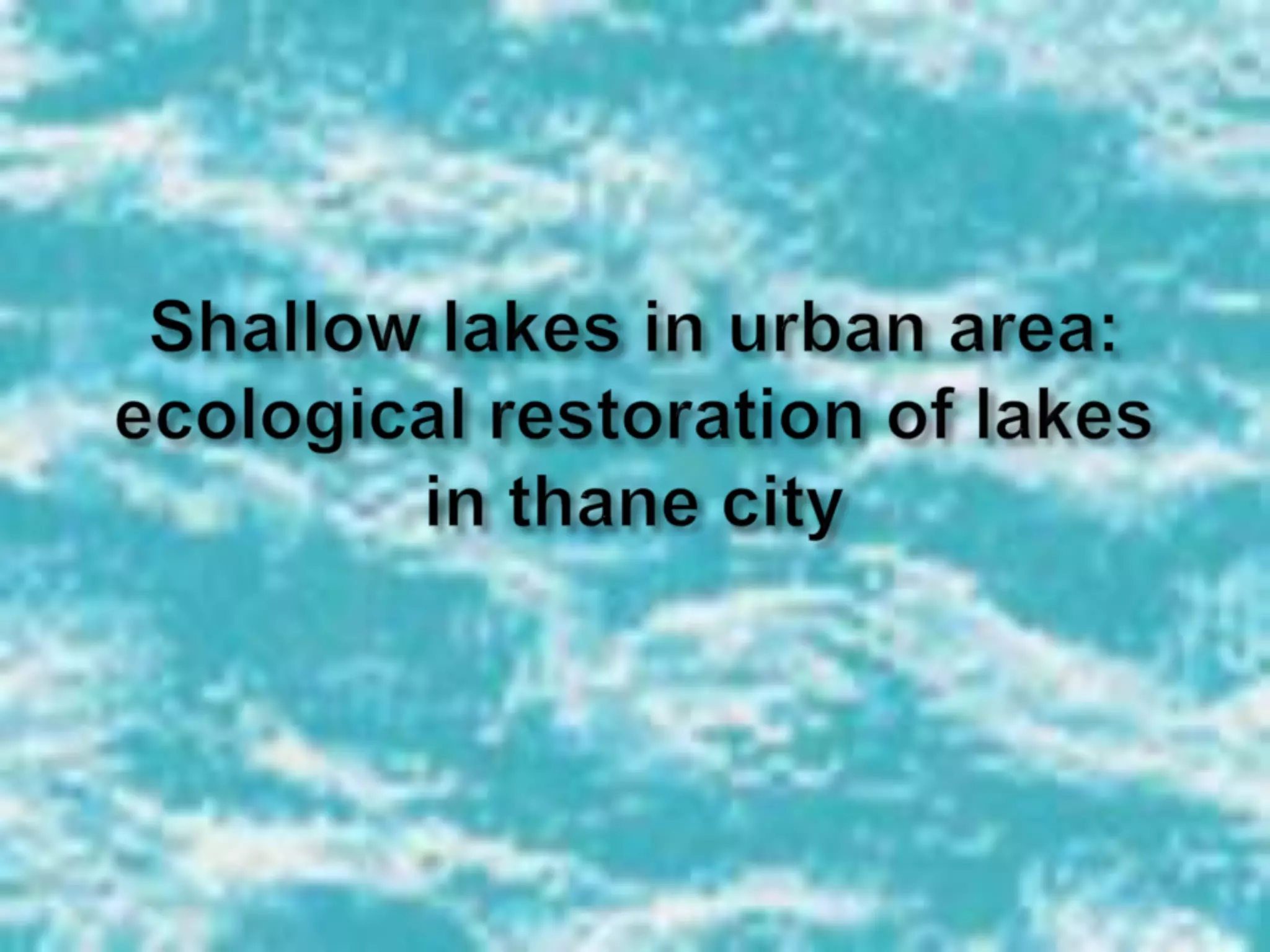 Shallow lakes | PPT