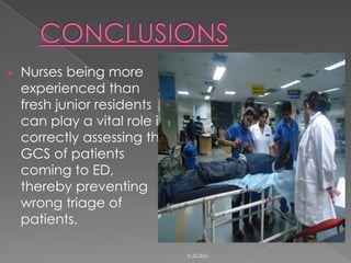 Inter-observer Variability in Assessing GCS in Emergency department of ...