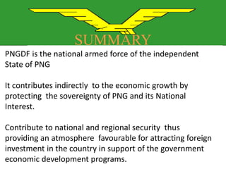Shallum tabea pg418-how pngdf contribute to economic growth | PPT
