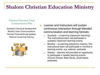 Shalom christian education_ministry_power_point_presentation[1] | PDF