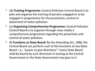 Pollution control board -Power and Functions | PPT