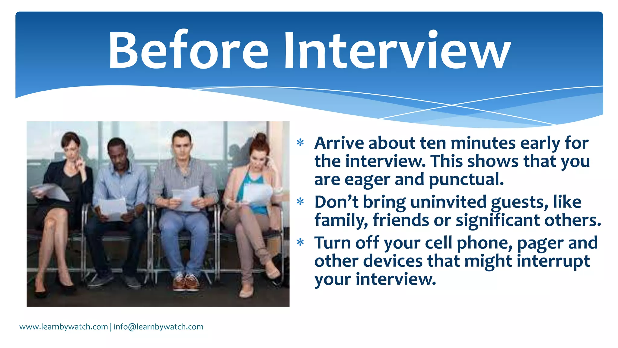 Interview Behaviour and Body Language | PPT