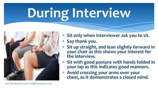 Interview Behaviour and Body Language | PPT
