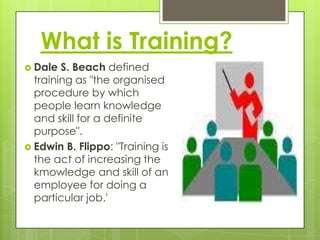 Training and its Types | PPTX