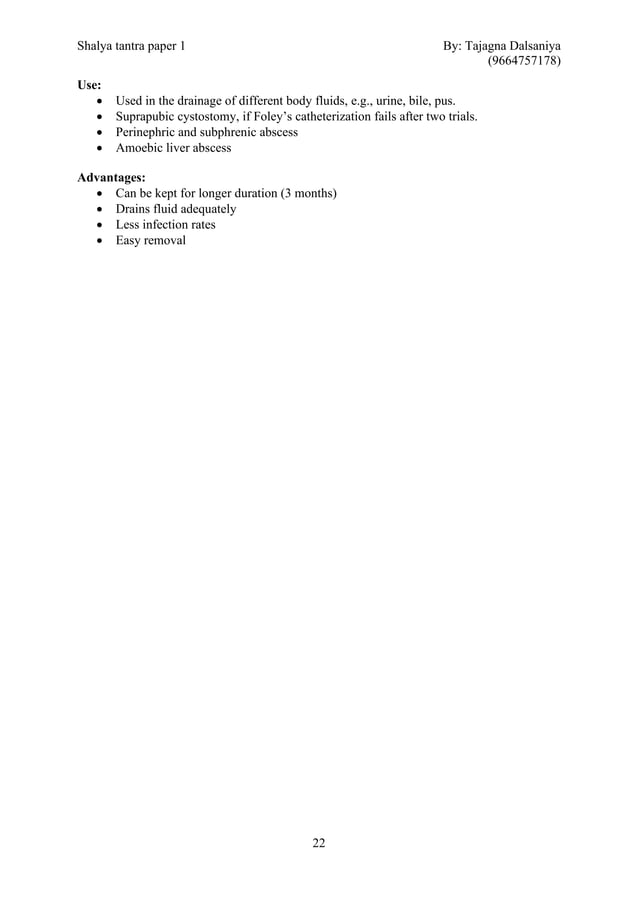 Shalya Tantra paper 1 bams ayurvedic notes | PDF | Hinduism | Religion ...