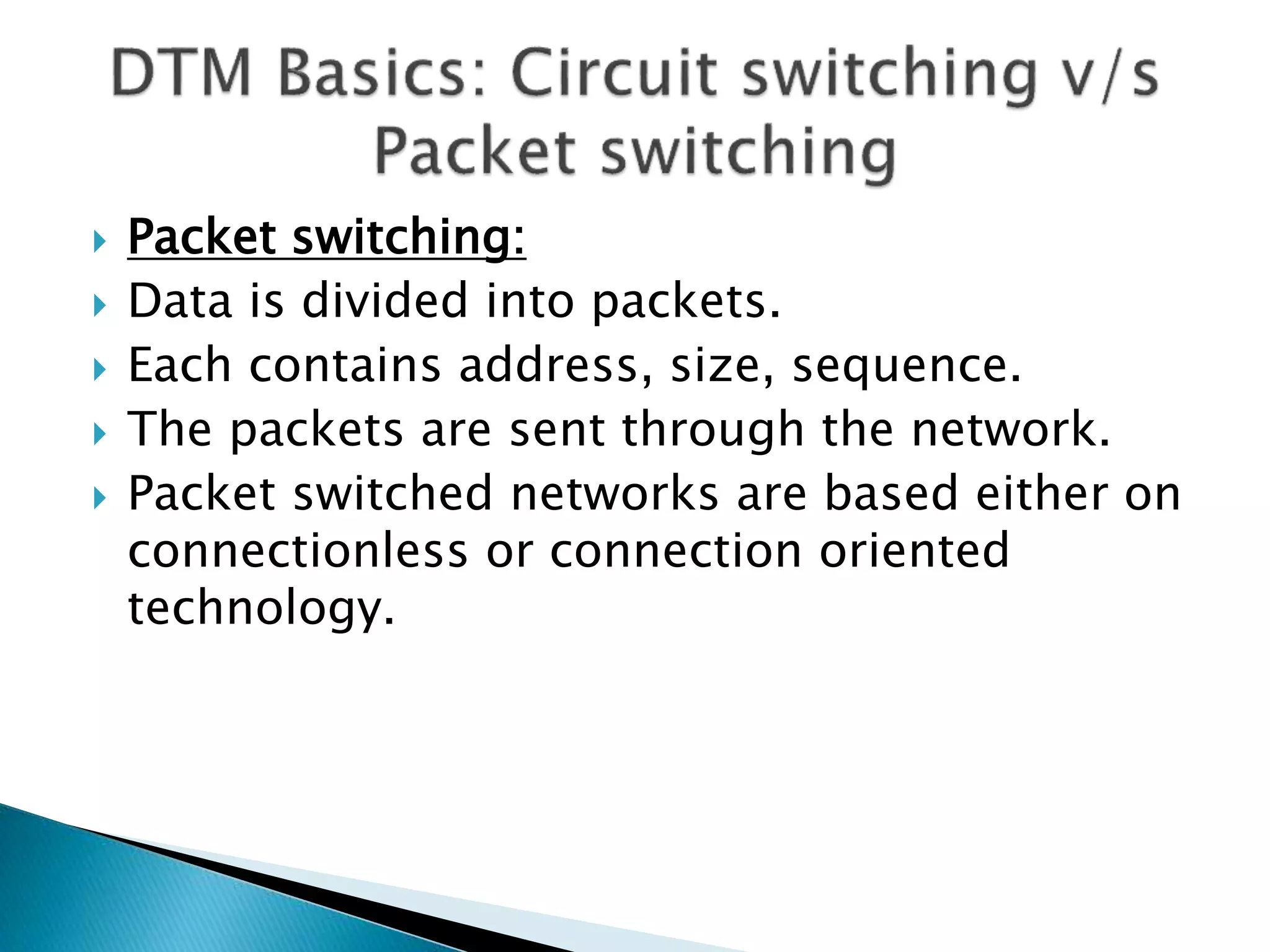 Dynamic Synchronous Transfer Mode Ppt