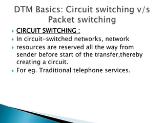 Dynamic synchronous transfer mode | PPTX