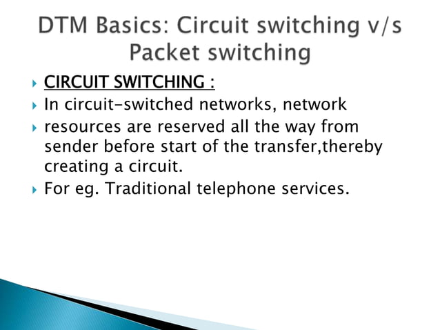 Dynamic synchronous transfer mode | PPTX