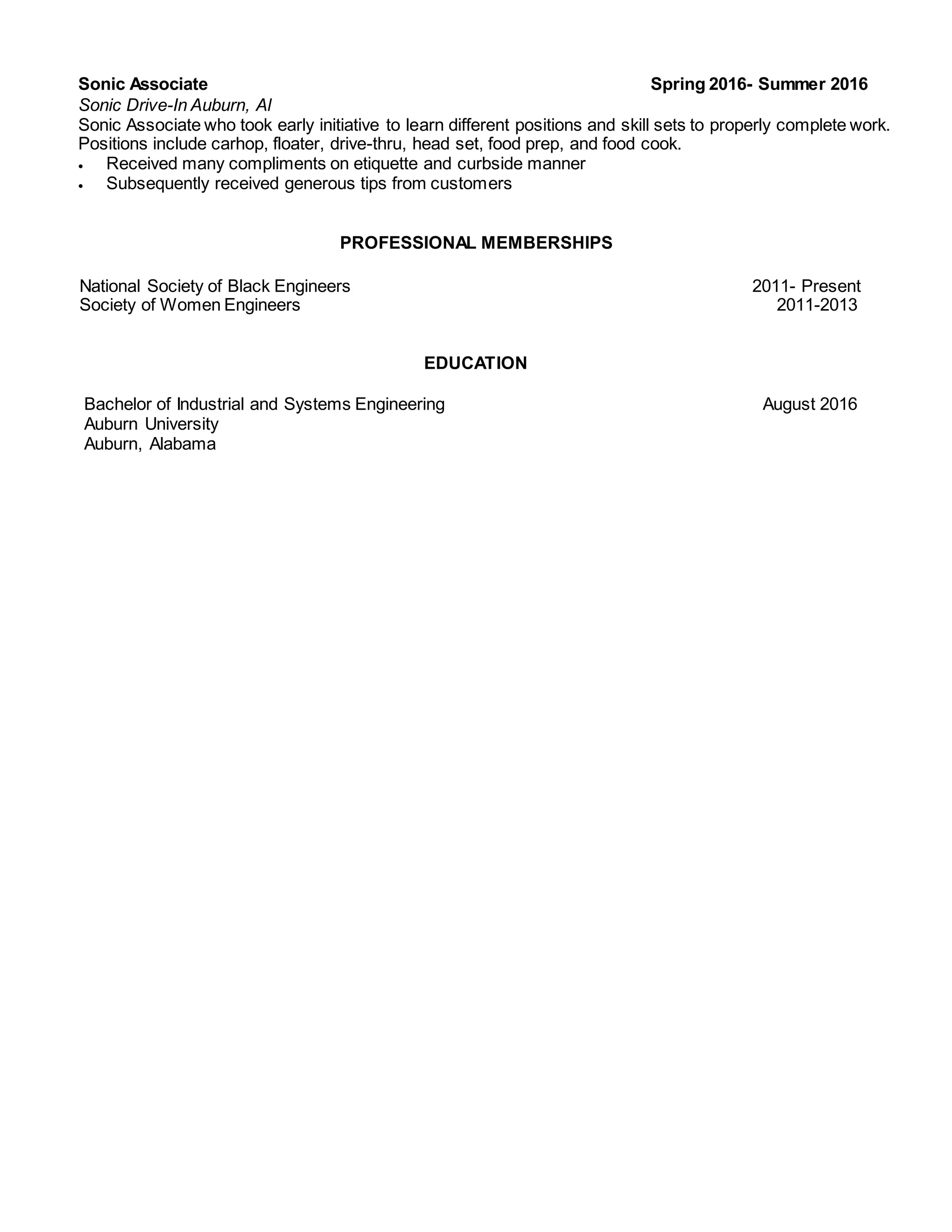 Shamari Patton Webb's resumes | DOCX | Manufacturing Industry | Industries