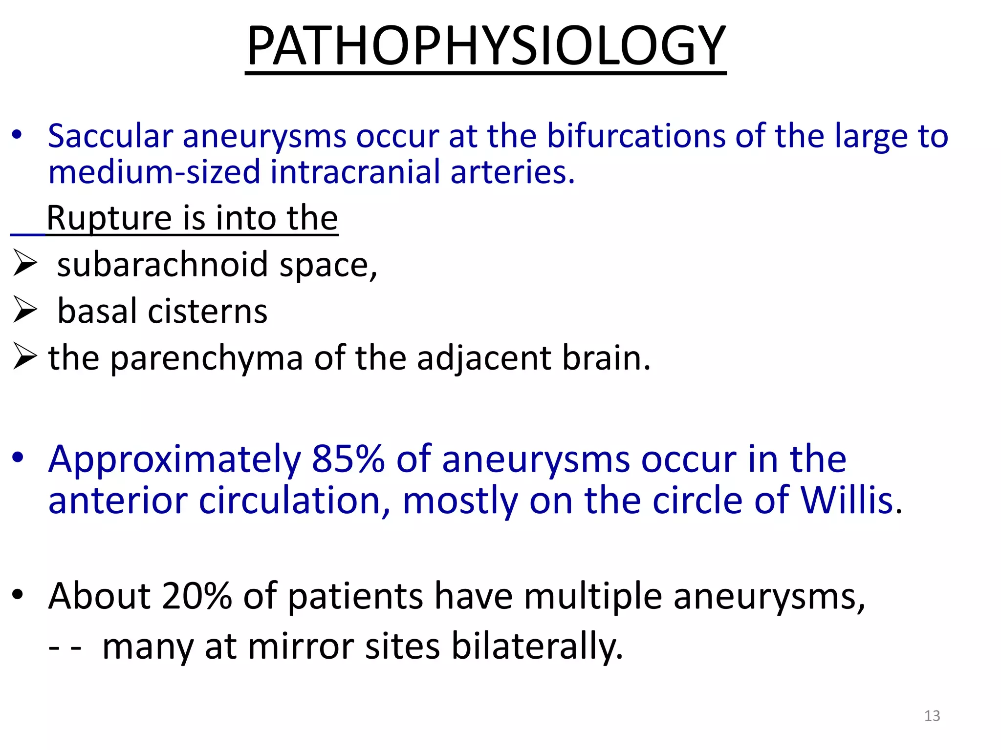 sub arachnoid hemorrhage | PPTX