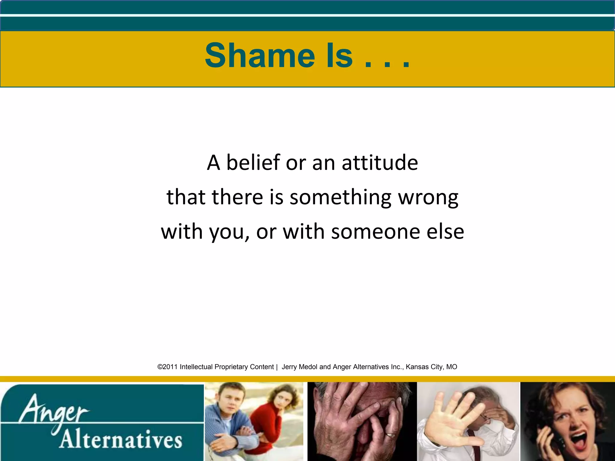 The Medol Model: Understanding Shame | PPT