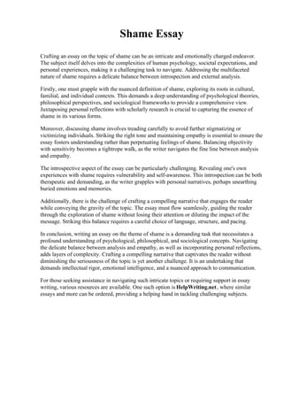 Shame Essay.pdf