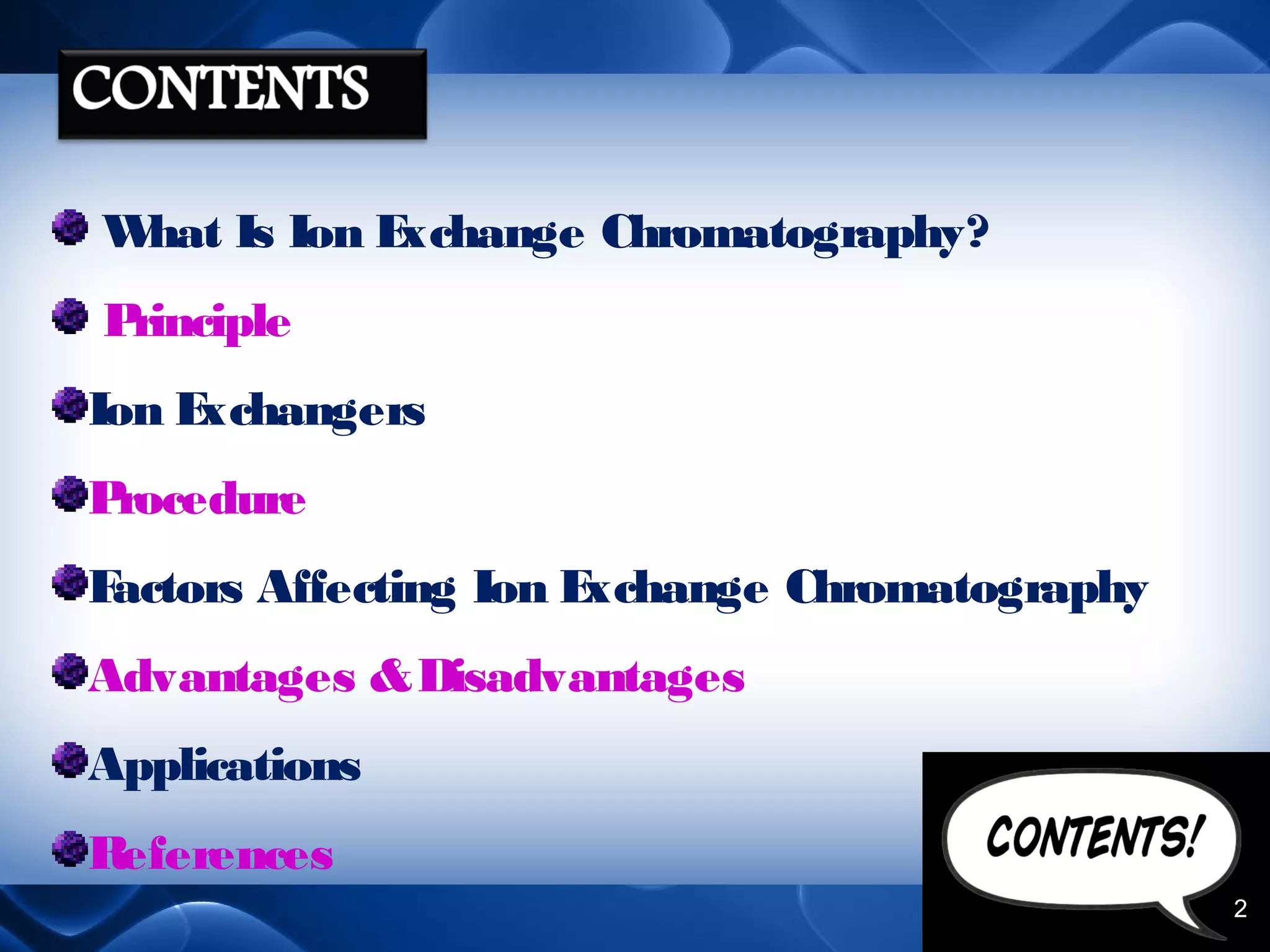 ion exchange chromatography | PPT