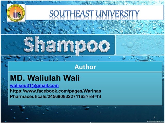 Shampoo | PPTX