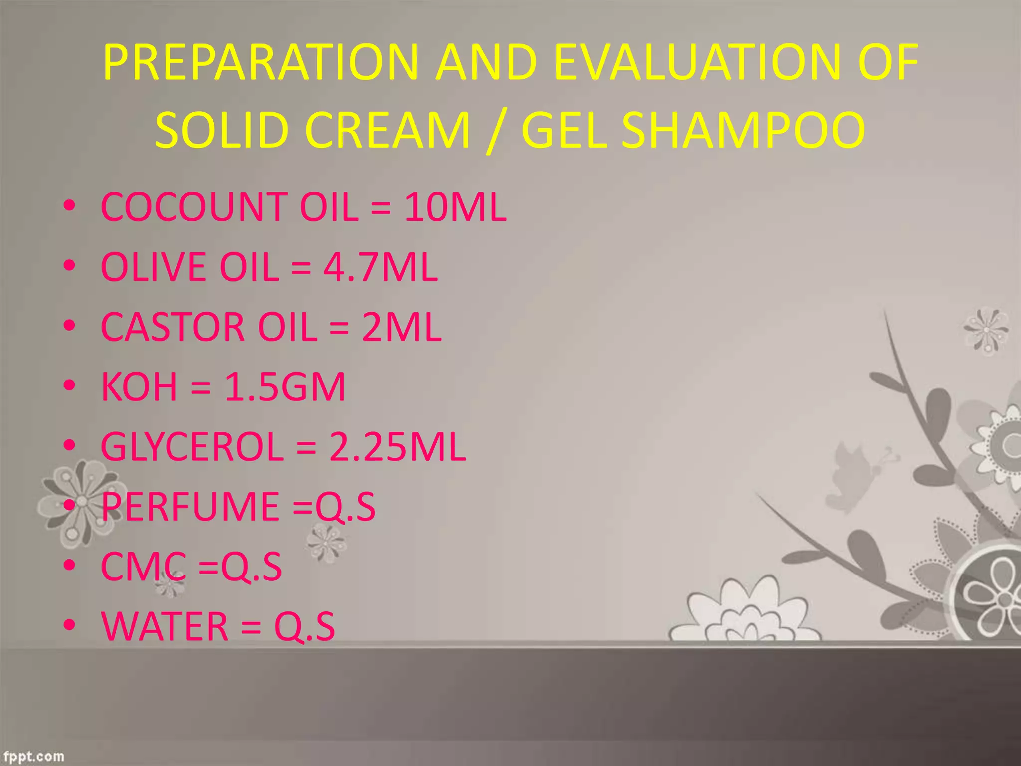 Shampoo | PPTX