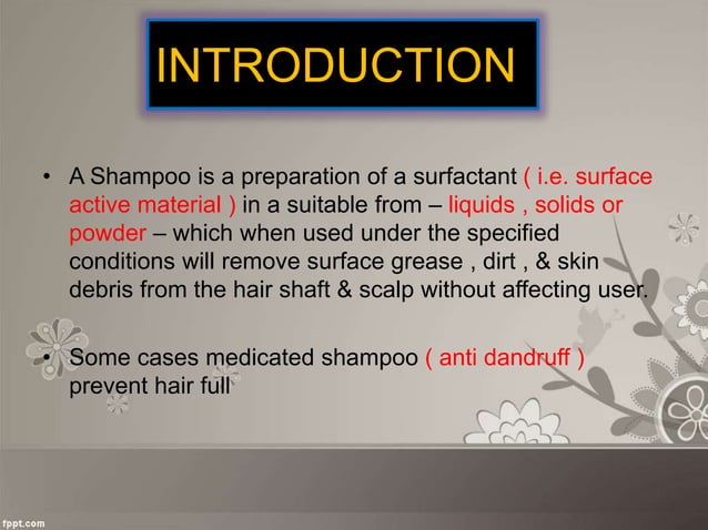 Shampoo | PPTX