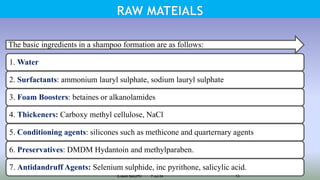 Shampoo - cosmetics B.pharm mpharam.pptx