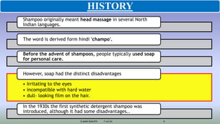 Shampoo - cosmetics B.pharm mpharam.pptx