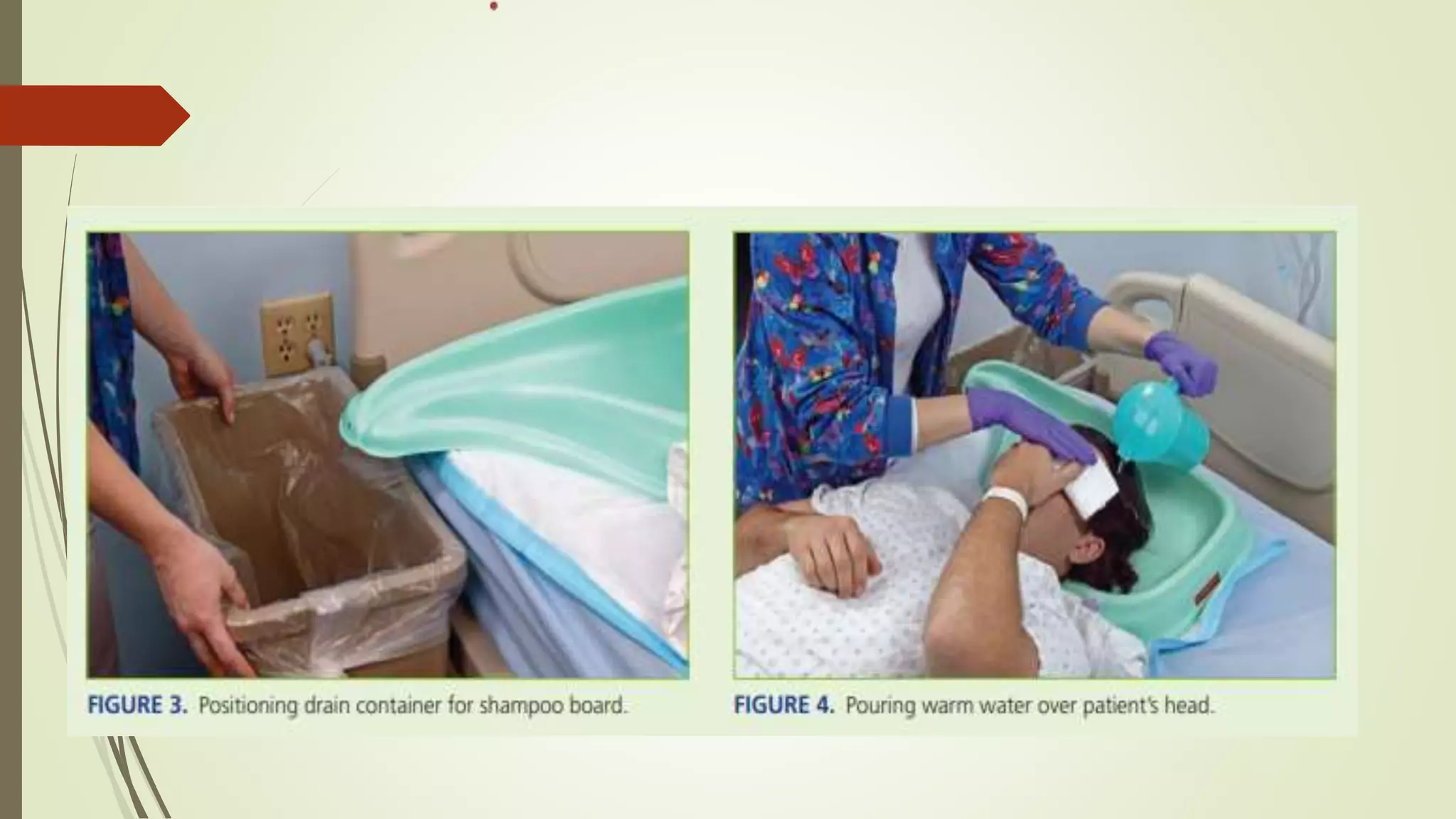 SHAMPOOING A PATIENT’S HAIR IN BED.pptx