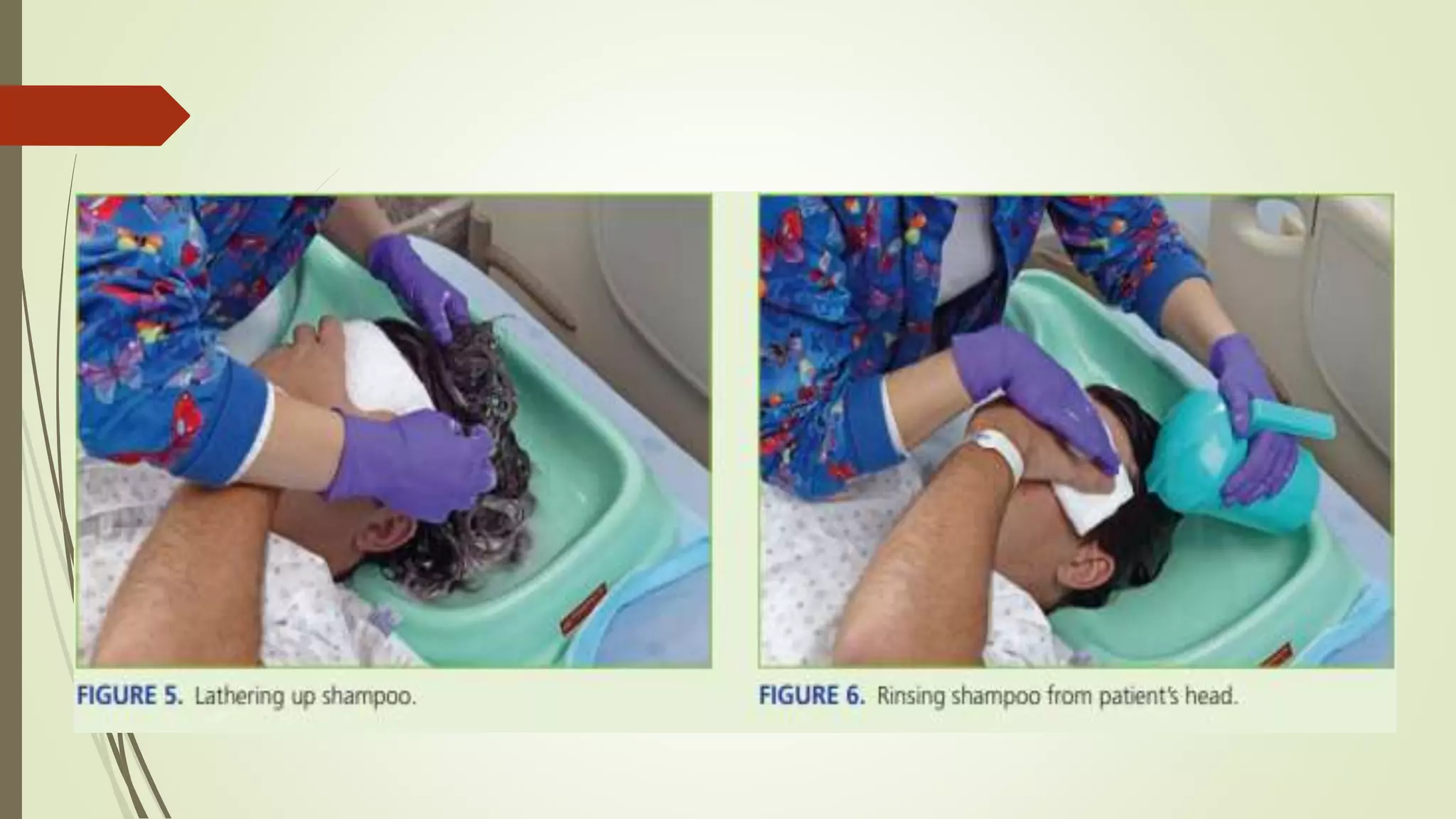 SHAMPOOING A PATIENT’S HAIR IN BED.pptx
