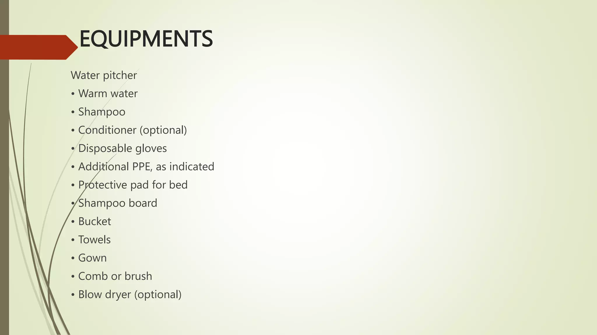 SHAMPOOING A PATIENT’S HAIR IN BED.pptx