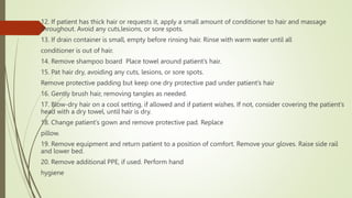 SHAMPOOING A PATIENT’S HAIR IN BED.pptx