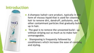 shampoo as a cosmetic product , pharmaceutical | PPTX