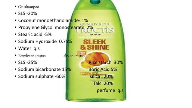 Shampoos,Formulation ,Types. | PPT