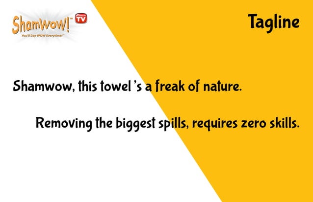 Shamwow sample brief | PPT