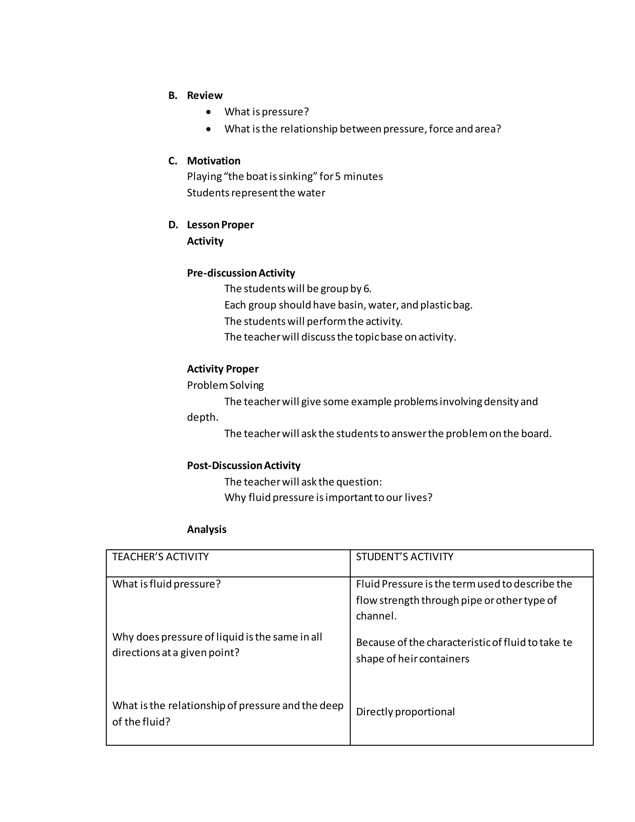 Lesson Plan in Physics | DOCX