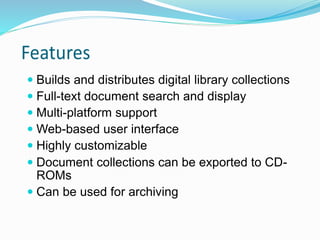 greenstone digital library software | PPTX