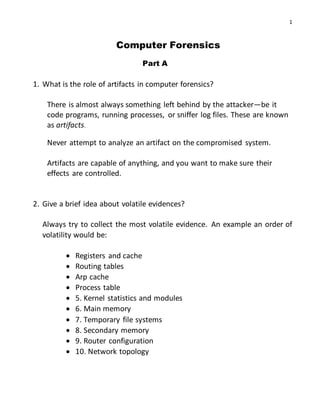 Ethical Hacking And Computer Forensics | DOCX